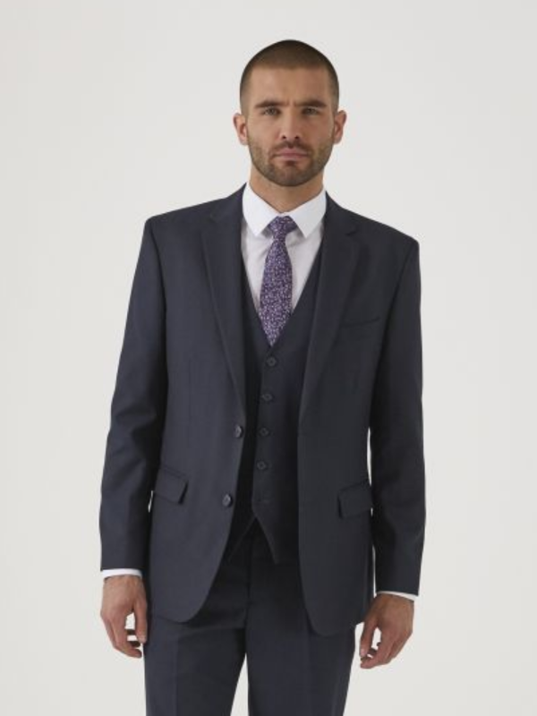 Skopes Navy 3 Piece Suit – Wolf & West Menswear