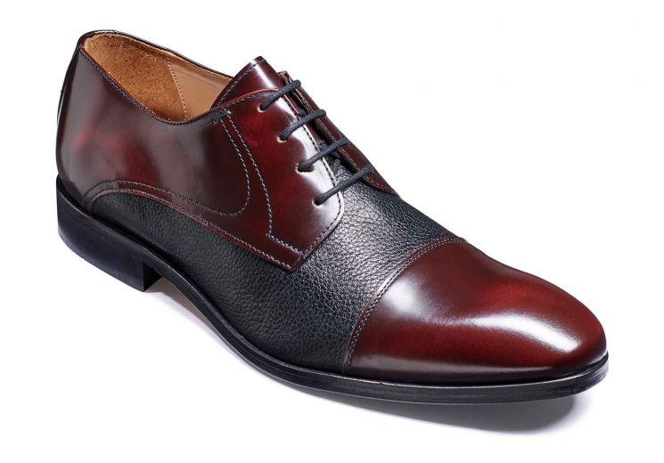 BArker Burgundy Hi-Shine / Black Deerskin – Wolf & West Menswear